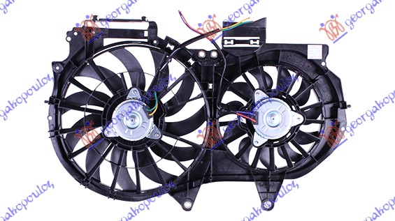 VENTILATOR DUPLI 1.6-1.8-2.0BEN 1.9-2.0D AUDI A4 (2000-2004) (OEM: 8E0121207F, 8E0959455, 8E0959455B)