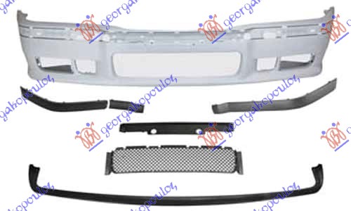 PREDNJI BRANIK KOMPLET M3 (NE FIKS. SPOJLER) BMW SERIES 3 (E36) COMPACT (1994-1998) (OEM: 51112252253, 51112264370)