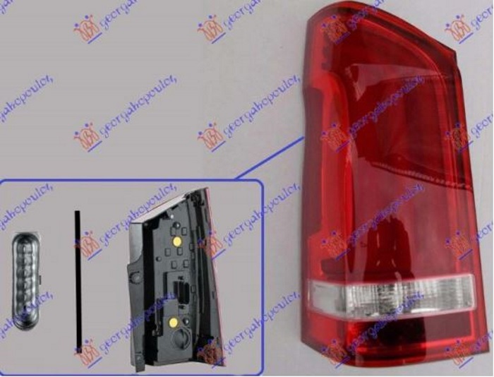 STOP LAMPA (1 VRATA) Leva str. MERCEDES V (W447) (2015-2020) (OEM: A4478200564)