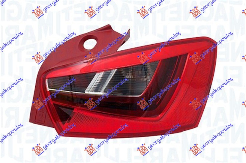 STOP LAMPA 5 VRATA LED (MARELLI) Desna str. SEAT IBIZA (2015-2017) (OEM: 6J4945096J, 6J4945112G)