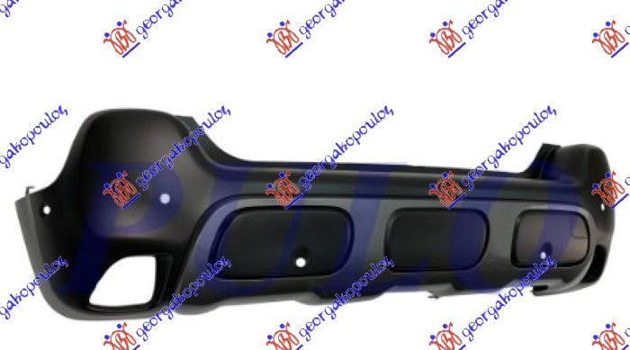 ZADNJI BRANIK DONJI CRNI SIVA LAJSNA PDC CITROEN C3 AIR CROSS (2017-2021) (OEM: 1632539080)