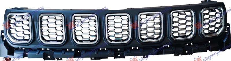 PVC MASKA CRNA (HROM OKVIR) (7 DELOVA) JEEP COMPASS (2022-) (OEM: 68607803AA, 6WQ65GXHAA, 6WQ67RXFAA)