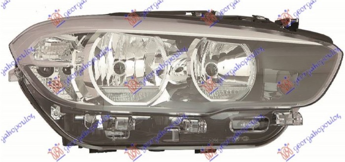 FAR ELEKTRICNI SA LED DNEVNIM SVETLOM (SA MOTOROM) (TYC) Desna str. BMW SERIES 1 (F21/20) 3/5D (2015-2019) (OEM: 63117358392)