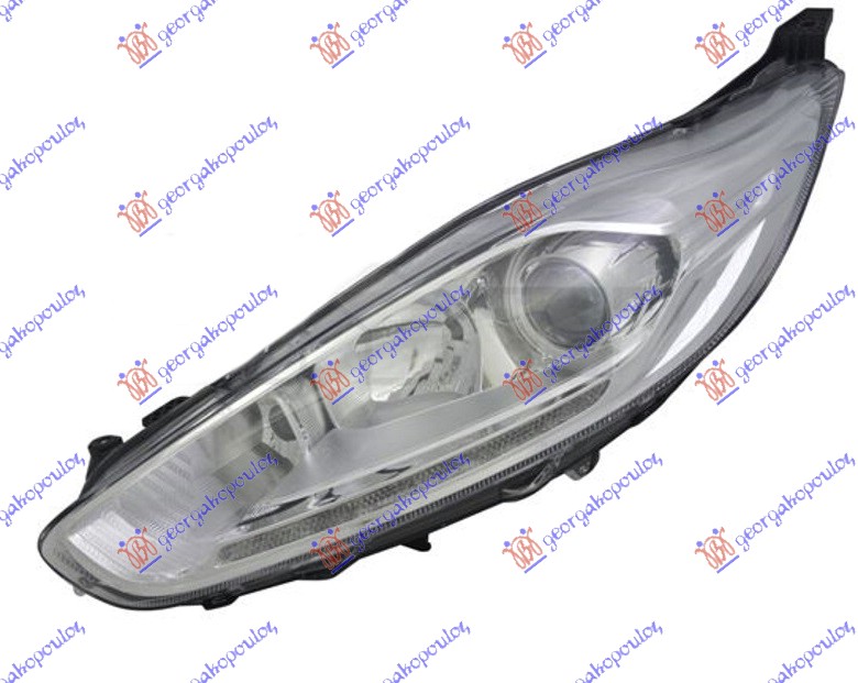 FAR PROJEKTOR (H1/H7) SA LED DNEVNIM SVETLOM (DEPO) Leva str. FORD FIESTA (2013-2017) (OEM: 1857451, 1895784)