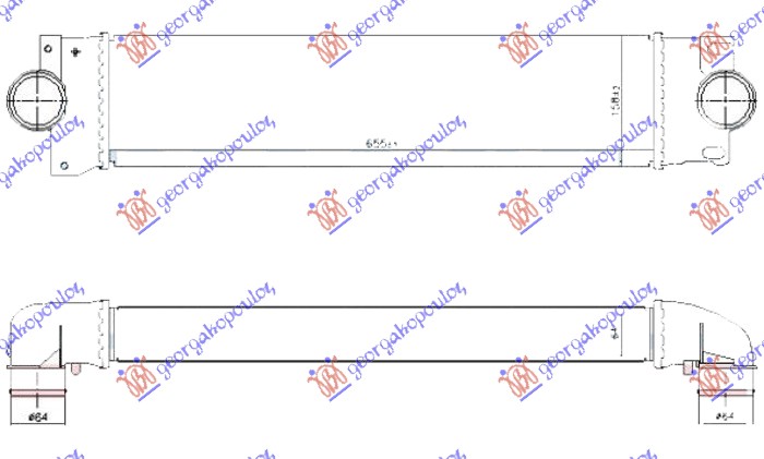 HL.INTER. 2.0 DIZ 65×16 BEZ RUPE ZA SENZ FORD S-MAX (2015-2019) (OEM: 1888515, 1888517, 1902978)