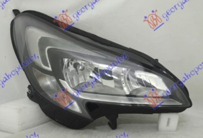 FAR EL. (H7/H7) SA LED DNEV.SVET. (DEPO) Desna str. OPEL CORSA E (2015-2019) (OEM: 1216861, 13381344)