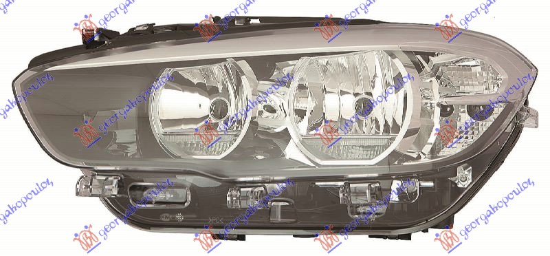 FAR ELEKTRICNI SA LED DNEVNIM SVETLOM (SA MOTOROM) (DEPO) Leva str. BMW SERIES 1 (F21/20) 3/5D (2015-2019) (OEM: 63117358391)