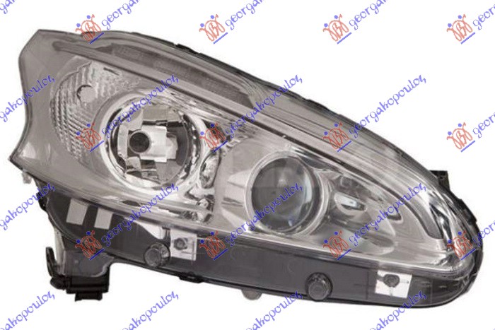 FAR ELEKTRICNI (H7 / H7) SA LED DNEVNIM SVETLIMA (TYC) Desna str. PEUGEOT 208 (2012-2015) (OEM: 1609697280, 9802221680)