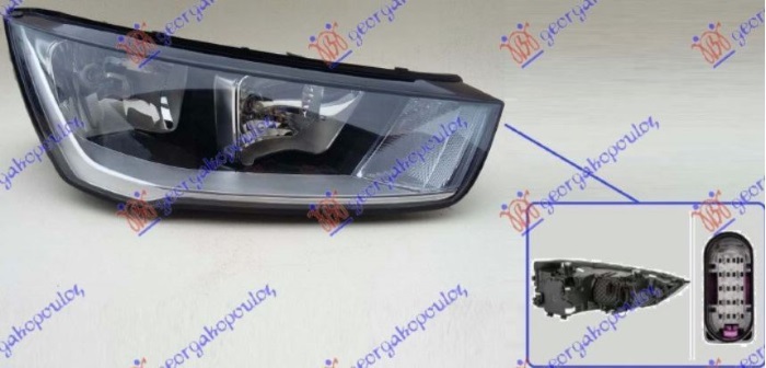 FAR ELEKTRICNI (DEPO) Desna str. AUDI A1 (2014-2018) (OEM: 8XA941004)