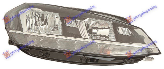 FAR ELEKTRICNI SA LED DNEVNIM SVETLOM (DEPO) Desna str. VW GOLF VII (2016-2019) (OEM: 5G1941006D)