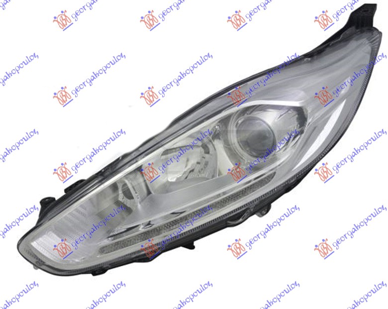 FAR PROJEKTOR (H1/H7) SA LED DNEVNIM SVETLOM (TYC) Leva str. FORD FIESTA (2013-2017) (OEM: 1857451, 1895784)