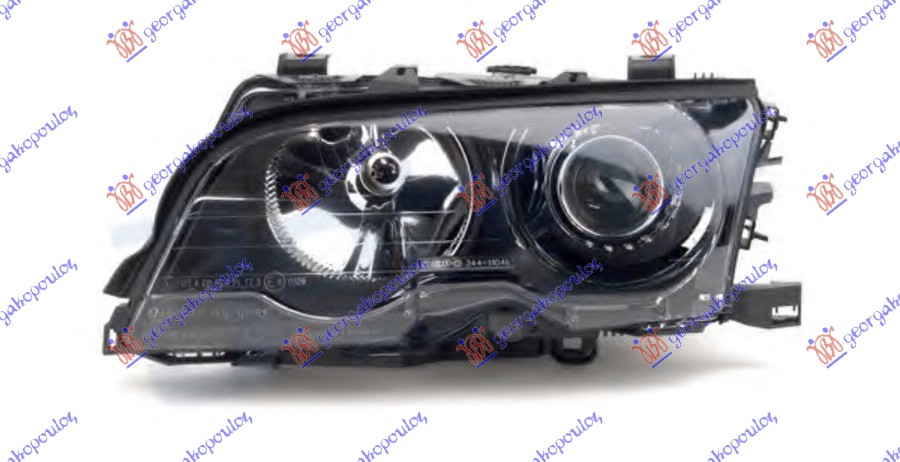 FAR XENON CRNI -01 (DEPO) Leva str. BMW SERIES 3 (E46) COUPE/CABRIO (1999-2003) (OEM: 63126904293)