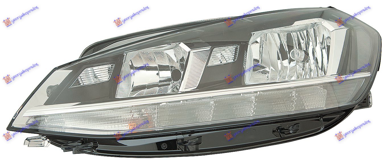 FAR ELEK. SA LED DNEVNIM SVETLOM (TYC) Leva str. VW GOLF VII (2016-2019) (OEM: 5G1941005D)