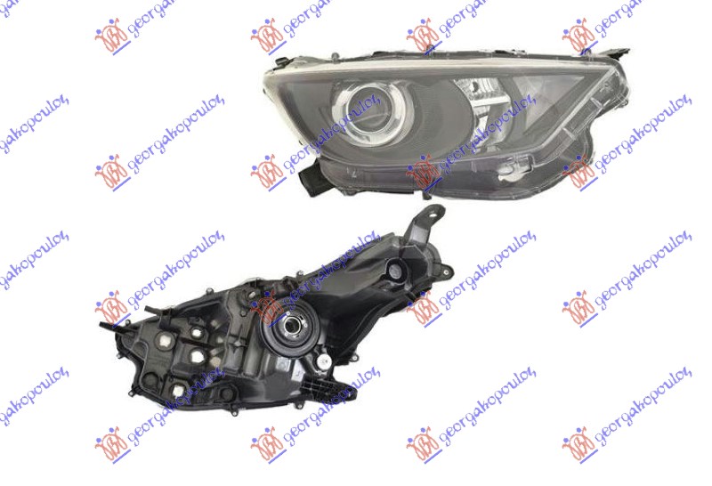 FAR ELEK. SA LED DNEVNIM SVETLOM (DEPO) Leva str. MAZDA 2 HYBRID (2022-) (OEM: 81170-K0060, 81170K0060)