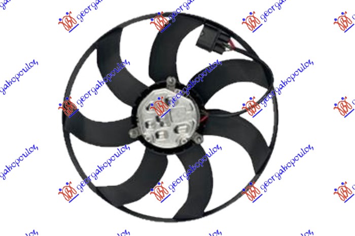 VENTILATOR (MOTOR+ELISA) 1.0 BENZIN SKODA FABIA (2021-) (OEM: 2Q0121203M)