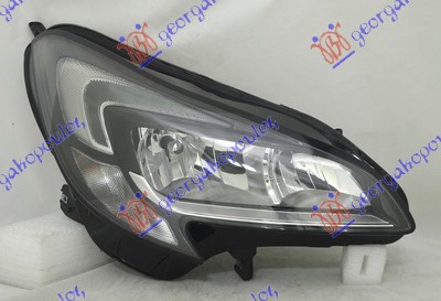 FAR ELEKTRICNI (H7 / H7) SA LED DNEVNIM SVETLIMA (TYC) Desna str. OPEL CORSA E (2015-2019) (OEM: 1216861, 13381344)