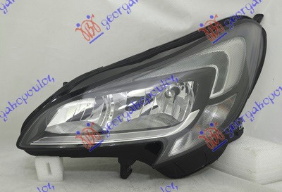 FAR ELEKTRICNI (H7 / H7) SA LED DNEVNIM SVETLIMA (TYC) Leva str. OPEL CORSA E (2015-2019) (OEM: 1216873, 13381343)