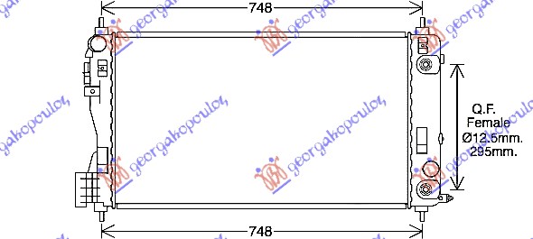 HLADNJAK MOTORA 2.0 BENZIN AUTO (680×388) 11 – OPEL INSIGNIA (2008-2013) (OEM: 1300357, 23104892)