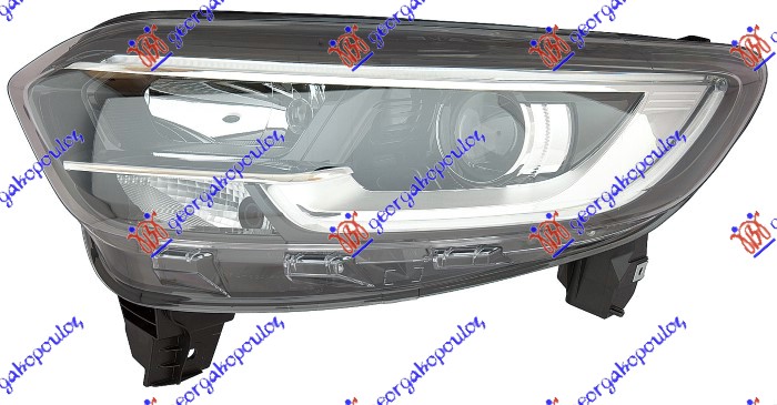 FAR ELEKTRICNI (H7) SA LED DNEVNIM SVETLIMA (DEPO) Leva str. RENAULT KADJAR (2015-2019) (OEM: 260600217R)