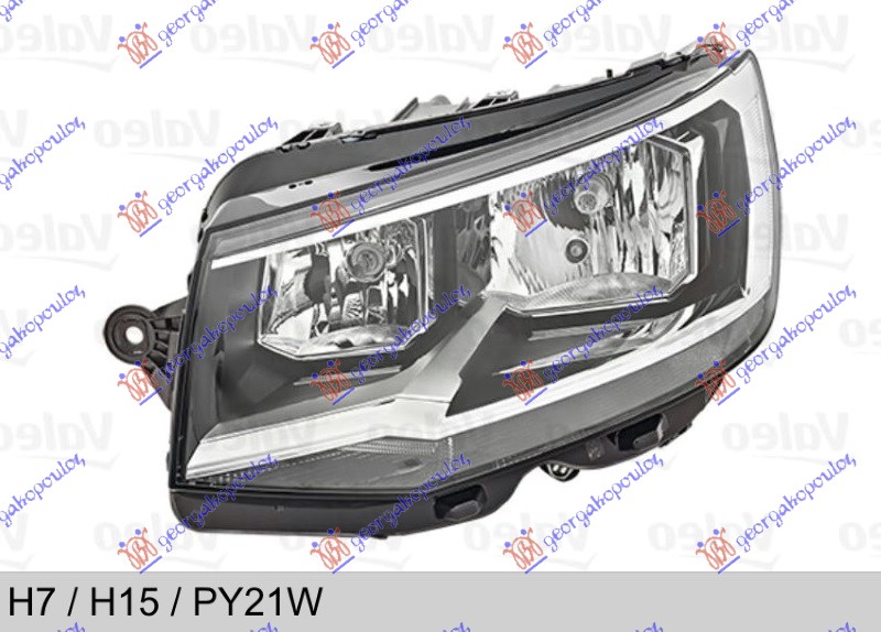 FAR ELEKTRICNI H7 / H 15 (VALEO) Leva str. VW TRANSPORTER (T6) (2015-2019) (OEM: 7E1941005, 7E1941005E)