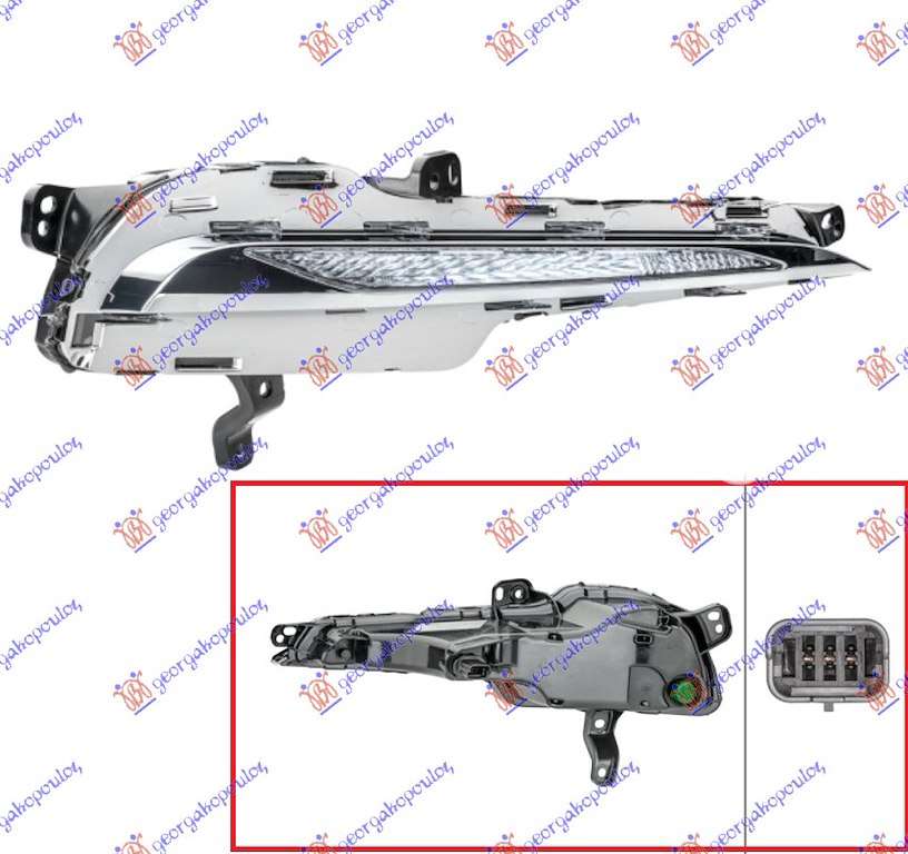 POZICIONO SVETLO LED (HELLA) Desna str. PEUGEOT 308 (2017-2021) (OEM: 9818538480)
