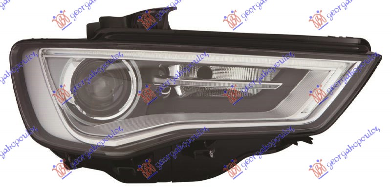 FAR Bi – XENON SA LED DNEVNIM SVETLIMA (DEPO) Desna str. AUDI A3 3D/SPORTBACK (2012-2016) (OEM: 8V0941043, 8V0941044)