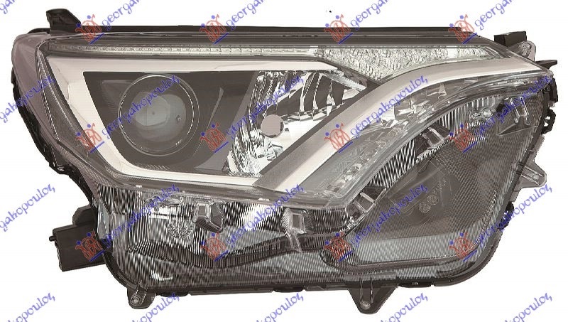 FAR ELEKTRICNI (HIR2) (SA LED DNEVNIM SVETLIMA) (TYC) Desna str. TOYOTA RAV 4 (2016-2019) (OEM: 81130-42650, 8113042650)