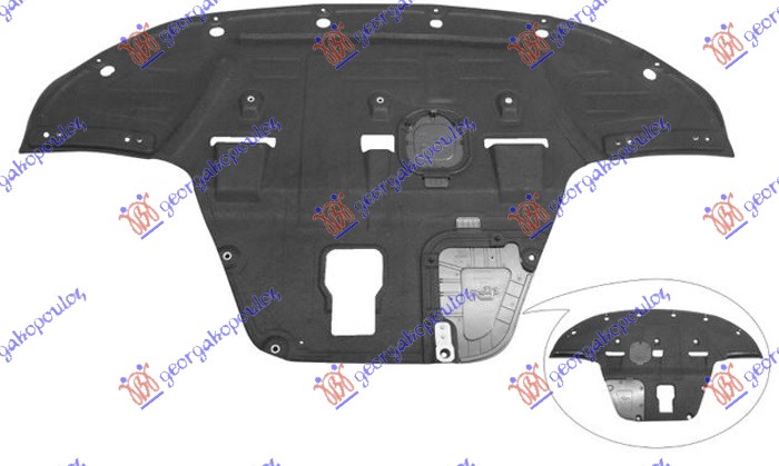 ZASTITA MOTORA PLASTICNA 1.6 TURBO BENZIN HYUNDAI SONATA (2019-) (OEM: 29110-L0000, 29110L0000)