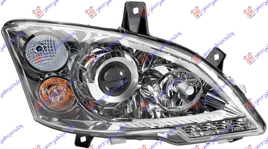 FAR Bi-XENON AFS SA LED DNEVNIM SVETLOM (DEPO) Desna str. MERCEDES VITO (W639) & VIANO (2010-2015) (OEM: 6398202961, A6398202961)