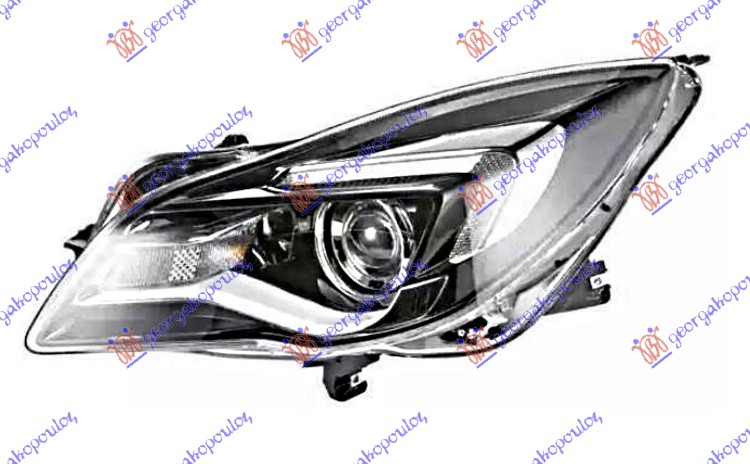 FAR (HIR2) SA LED DNEVNIM SVETLIMA SA MOTORA (DEPO) Leva str. OPEL INSIGNIA (2013-2017) (OEM: 1216810)