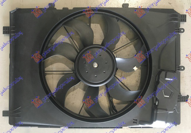 VENTILATOR KOMLPLET BENZIN-DIZEL (405mm) MERCEDES GLA (X156) (2017-2020) (OEM: 2465000093)