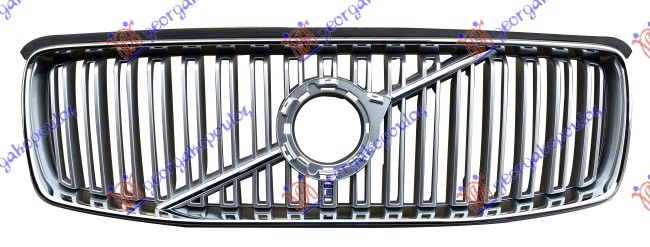 PVC MASKA KOMPLET SREBRNA / HROM VOLVO XC90 (2014-2020) (OEM: 31425933)