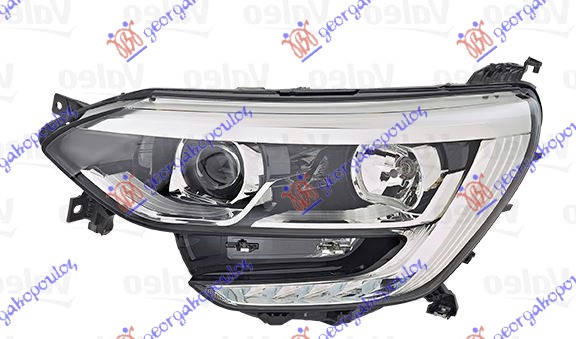 FAR ELEKTRICNI (H7 / H7) HROM SA LED DNEVNIM SVETLIMA VALEO Leva str. RENAULT MEGANE H/B-S.W. (2015-2019) (OEM: 260609169R)