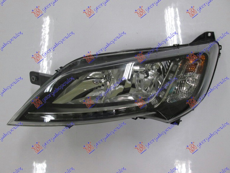 FAR ELEKTRICNI CRNI SA LED DNEVNIM SVETLOM (TYC) Leva str. FIAT DUCATO (2014-2020) (OEM: 1612041480)