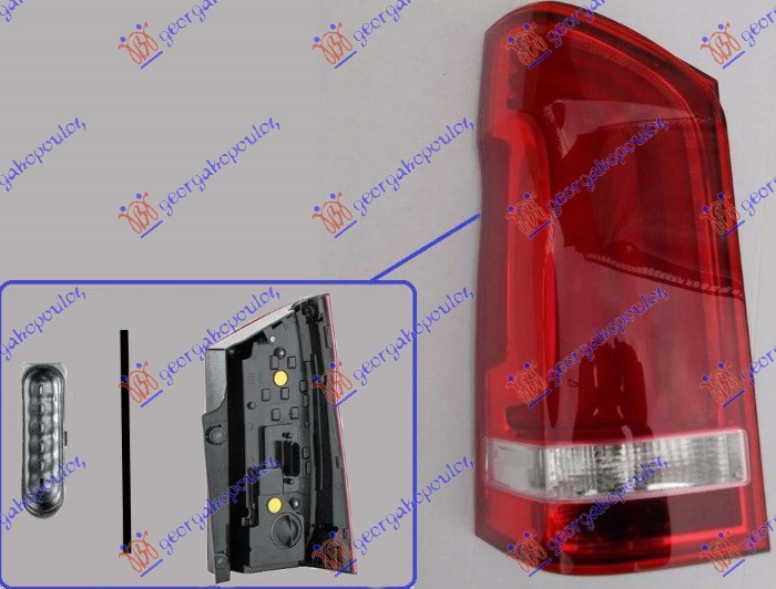 STOP LAMPA(JEDNA VRATA) LED (HELLA) Leva str. MERCEDES VITO (W447) (2015-) (OEM: A4478200564)