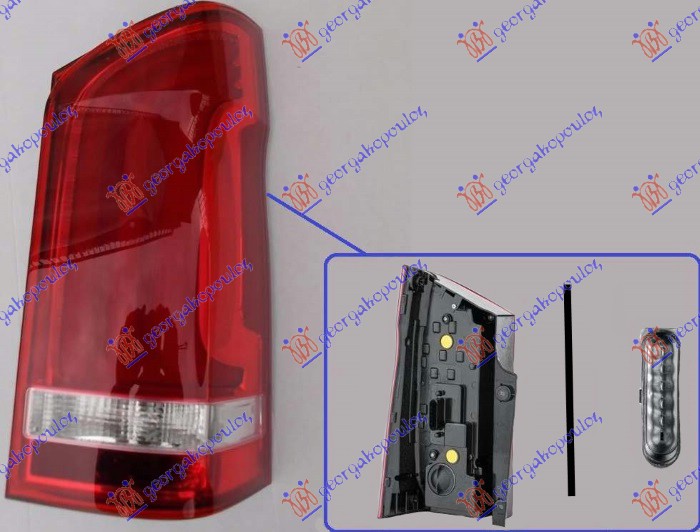 STOP LAMPA(JEDNA VRATA) LED(HELLA) Desna str. MERCEDES EQV (W447) (2020-) (OEM: 4478200664, A4478200664)