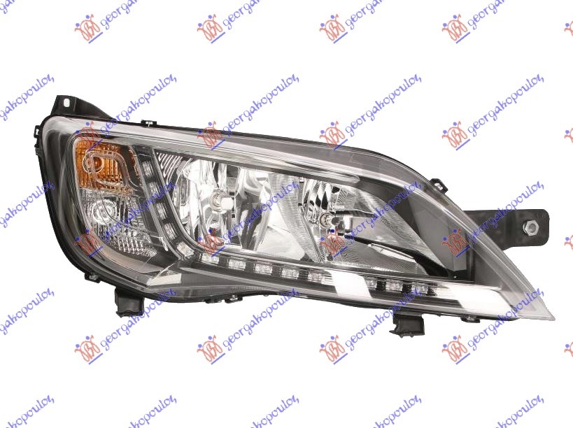 FAR ELEKTRICNI SA LED DNEVNIM SVETLIMA (TYC) Desna str. PEUGEOT e BOXER (2020-) (OEM: 1374293080, 1612041080)