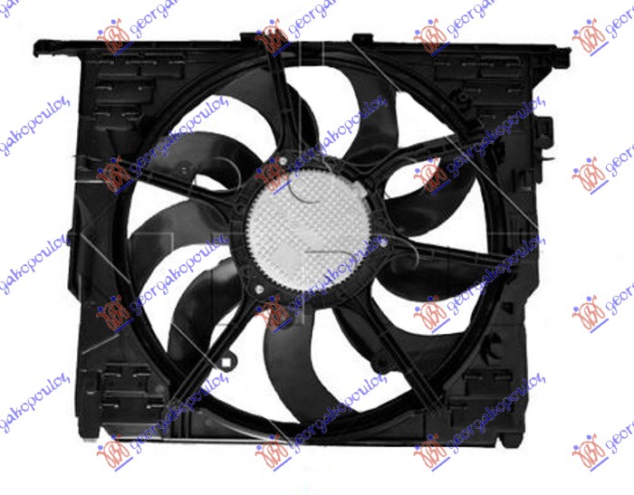 VENTILATOR 3.0 BENZIN (485mm) (600W) (3PIN) BMW SERIES 5 (F10/11) (2010-2013) (OEM: 17117611348, 17417589028)