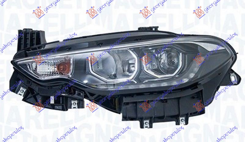 FAR ELEKTRICNI (H7/H7) SA LED DNEVNIM SVETLOM (MARELLI) Leva str. FIAT TIPO (2016-2021) (OEM: 52015960, 52109118, 52145166)