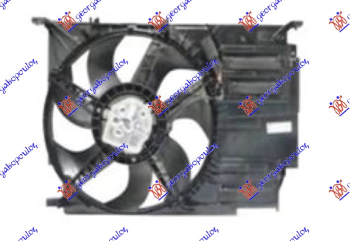 VENTILATOR KOMPLET 2.0 BENZIN 2.0 DIZEL BMW SERIES 2 (F45/F46) ACTIVE/GRAN TOURER (2017-) (OEM: 17428569240, 17428645861)