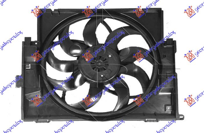 VENTILATOR SVI BENZIN (485mm) (600W) 3P BMW SERIES 2 (F22/23) COUPE/CABRIO (2014-) (OEM: 17427600559, 17427640511, 17428621192)