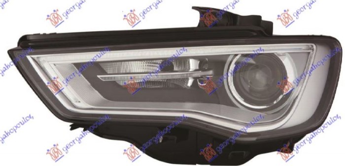 FAR Bi – XENON SA LED DNEVNIM SVETLIMA (TYC) Leva str. AUDI A3 3D/SPORTBACK (2012-2016) (OEM: 8V0941043)