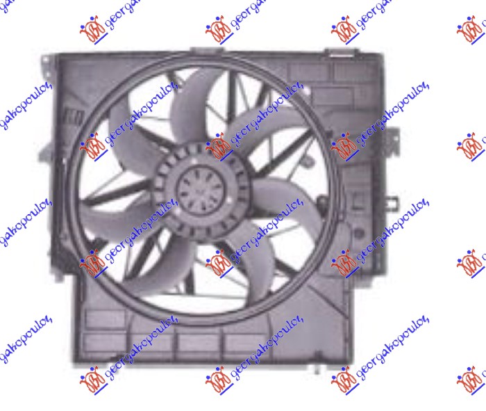 VENTILATOR 3.0 BENZIN (495mm) (600W) 3P BMW X3 (F25) (2011-2014) (OEM: 17427560877)