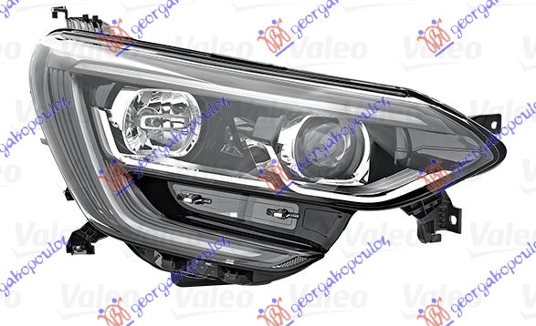 FAR ELEKTRICNI (H7 / H7) CRNI SA LED DNEVNIM SVETLIMA VALEO Desna str. RENAULT MEGANE H/B-S.W. (2015-2019) (OEM: 260100141R)