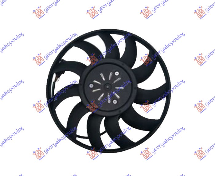 VENTILATOR 4.0 – 6.3 BENZIN 3.0 – 4.2DIZEL 380mm LEVO AUDI A6 (2014-2018) (OEM: 4H0121207B, 4H0959455AF, 4H0959455H)