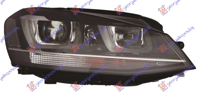 FAR XENON SA DNEVNIM SVETLOM (DEPO) Desna str. VW GOLF VII (2013-2016) (OEM: 5G1941754)