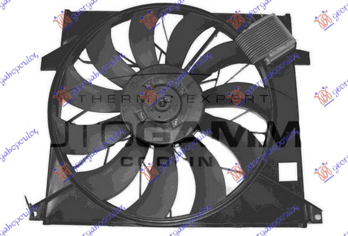 VENTILATOR 5.4 BEN 2.7-4.0 DIZ 524mm 2P MERCEDES ML (W163) (1998-2005) (OEM: 1635000293, 1635000393, A1635000293)