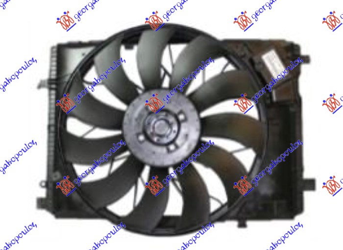 VENTILATOR KOMPLET 6.2 BENZIN MERCEDES E CLASS (W212) (2009-2013) (OEM: 2125000493, 2129061002, A2125000493)