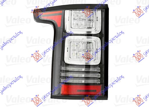 STOP LAMPA CELA LED (CRNA) (VALEO) Leva str. RANGE ROVER (2012-2019) (OEM: LR053540)