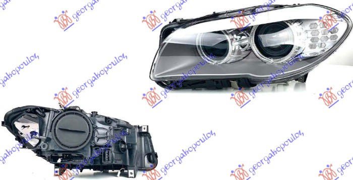 FAR Bi-XENON SA LED DNEVNIM SVETLOM (TYC) Leva str. BMW SERIES 5 (F10/11) (2010-2013) (OEM: 63117271911)